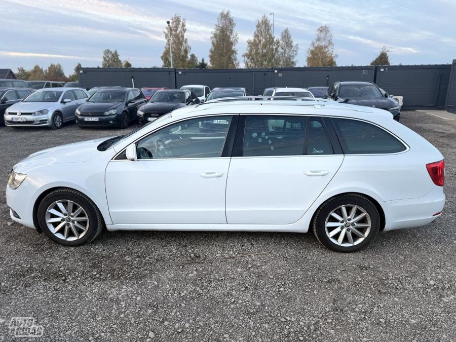 White Skoda SuperB 2015 in Kaunas, with an engine capacity of 1.60 L and mileage of 215 thousand km for 5450 €, photo 6 on AUTOMOTO.COM.LV