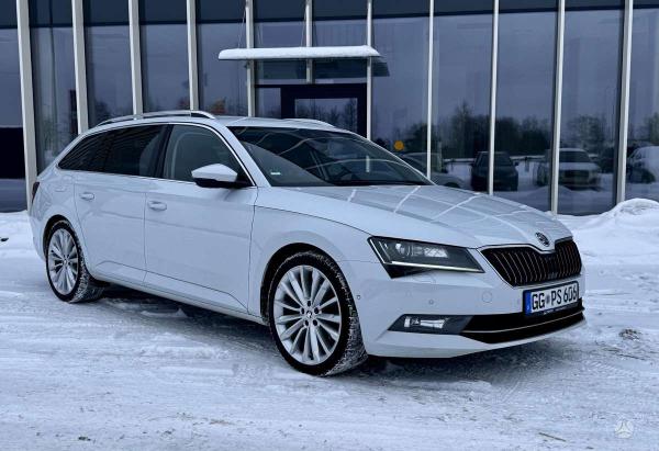 White Skoda SuperB 2016 in Vilnius, with an engine capacity of 1.97 L and mileage of 198 thousand km for 14990 €, photo 4 on AUTOMOTO.COM.LV