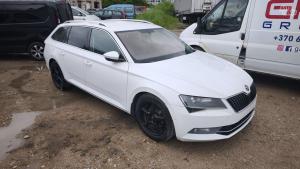 White Skoda SuperB 2016 in Klaipeda, with an engine capacity of 2.00 L and mileage of 325 thousand km for 5500 €, photo 3 on AUTOMOTO.COM.LV