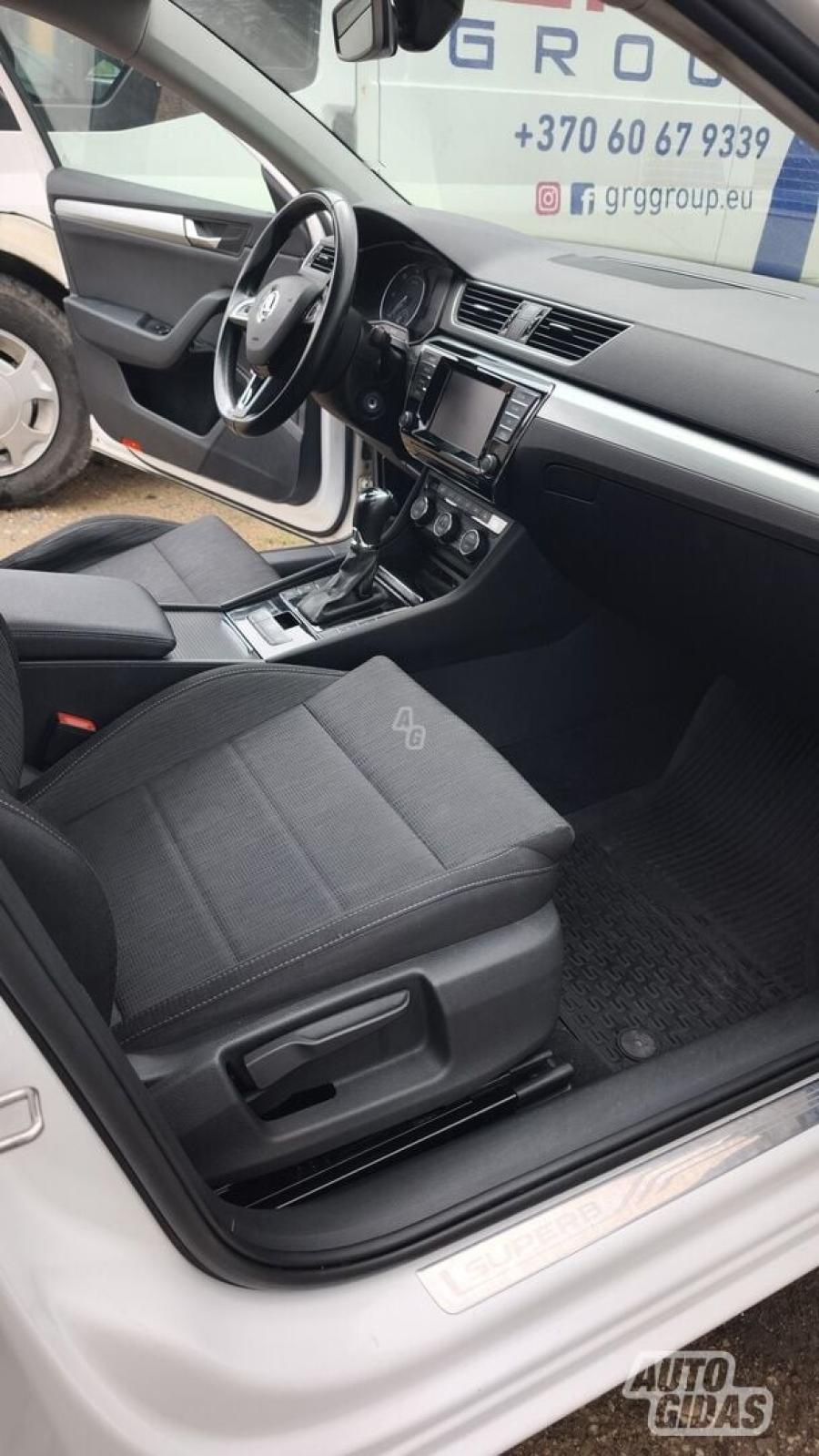 White Skoda SuperB 2016 in Klaipeda, with an engine capacity of 2.00 L and mileage of 325 thousand km for 5500 €, photo 9 on AUTOMOTO.COM.LV