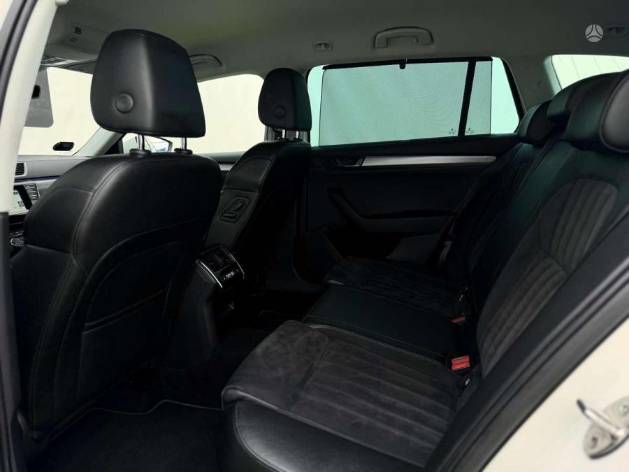White Skoda SuperB 2016 in Vilnius, with an engine capacity of 1.97 L and mileage of 307 thousand km for 11390 €, photo 12 on AUTOMOTO.COM.LV