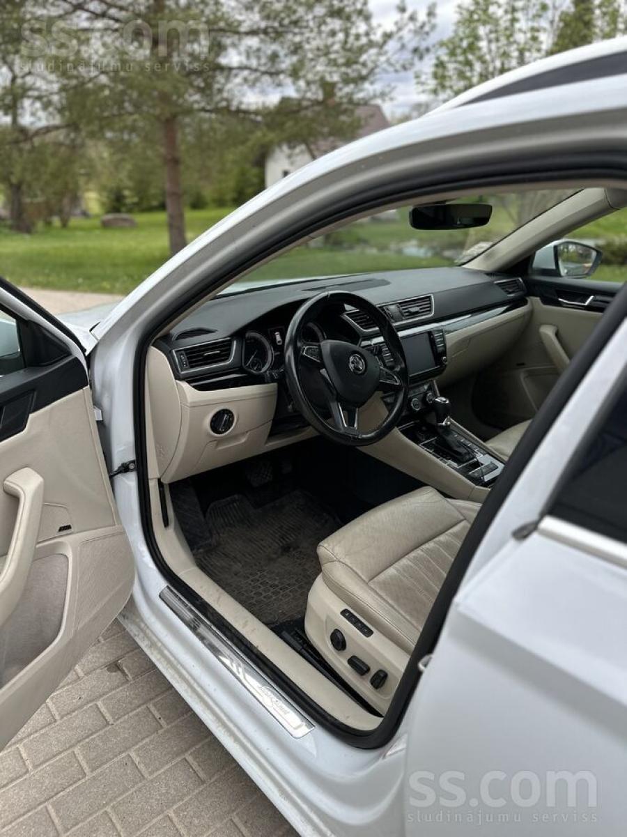 Balts Skoda SuperB 2016 Rīga, ar dzinēja tilpumu 2.00 L un nobraukumu 300 tūkst. km par 10700 €, foto 6 vietnē AUTOMOTO.COM.LV