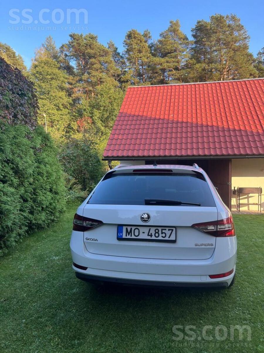 White Skoda SuperB 2016 in Riga, with an engine capacity of 2.00 L and mileage of 312 thousand km for 7300 €, photo 7 on AUTOMOTO.COM.LV