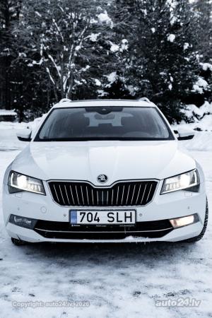 Balts Skoda SuperB 2017 Tallina, ar dzinēja tilpumu 1.60 L un nobraukumu 235 tūkst. km par 11500 €, foto  vietnē AUTOMOTO.COM.LV