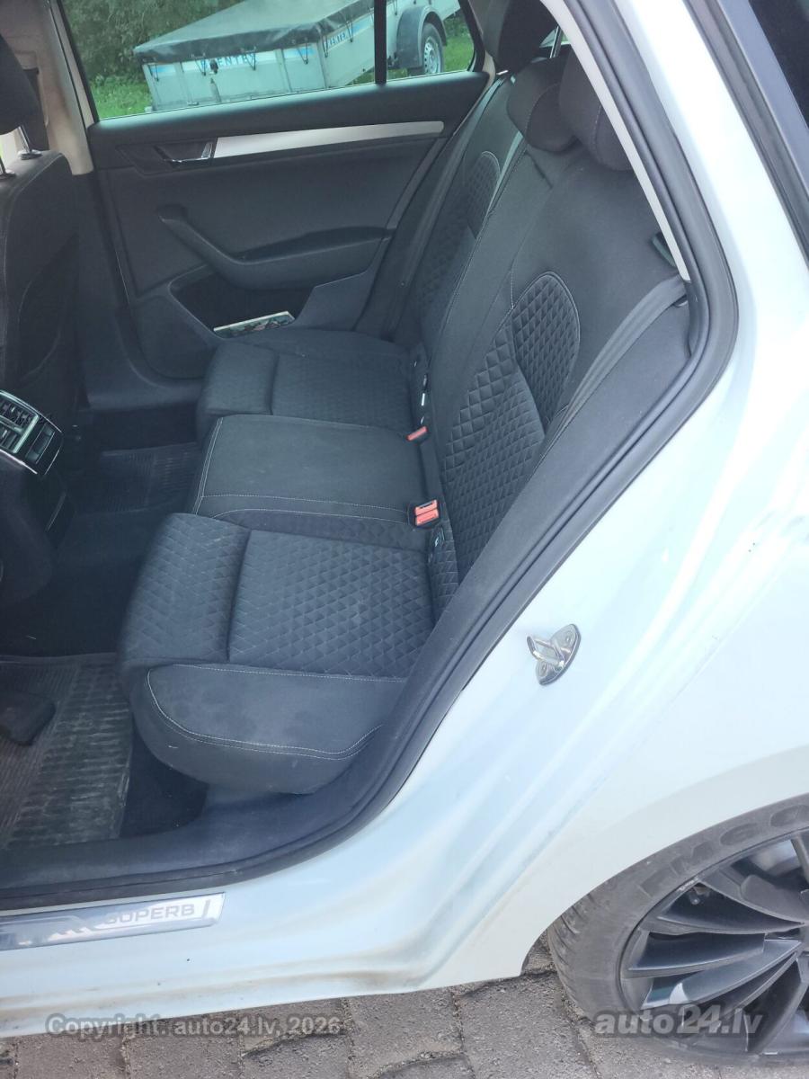 White Skoda SuperB 2017 in Tallinn, with an engine capacity of 2.00 L and mileage of 390 thousand km for 9999 €, photo 10 on AUTOMOTO.COM.LV