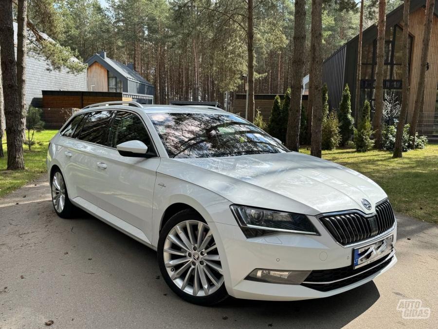 White Skoda SuperB 2017 in Vilnius, with an engine capacity of 2.00 L and mileage of 220 thousand km for 15990 €, photo 1 on AUTOMOTO.COM.LV