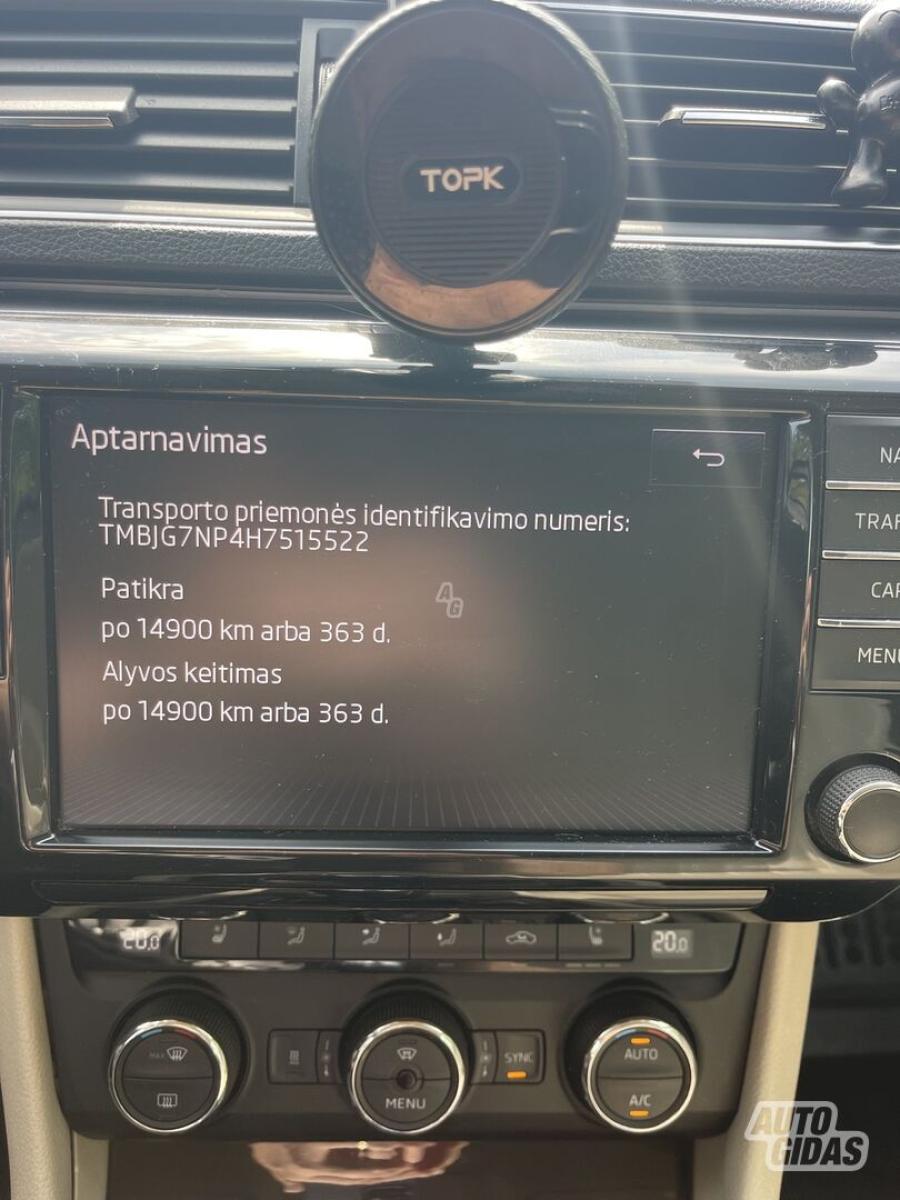Balts Skoda SuperB 2017 Biržai, ar dzinēja tilpumu 1.60 L un nobraukumu 495 tūkst. km par 65000 €, foto 33 vietnē AUTOMOTO.COM.LV
