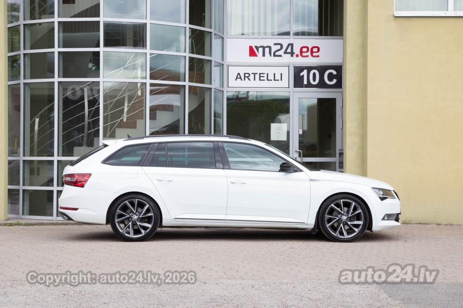 White Skoda SuperB 2017 in Tallinn, with an engine capacity of 2.00 L and mileage of 198 thousand km for 13990 €, photo 4 on AUTOMOTO.COM.LV