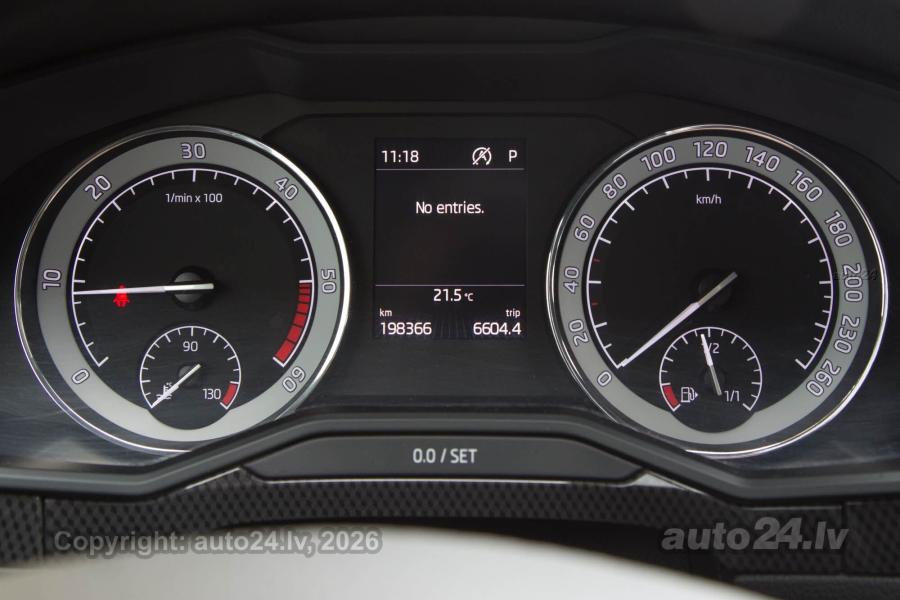 White Skoda SuperB 2017 in Tallinn, with an engine capacity of 2.00 L and mileage of 198 thousand km for 13990 €, photo 12 on AUTOMOTO.COM.LV