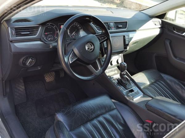 White Skoda SuperB 2017 in Vilnius, with an engine capacity of 2.00 L and mileage of 463 thousand km for 7700 €, photo 9 on AUTOMOTO.COM.LV
