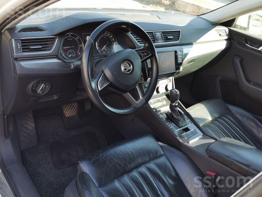 White Skoda SuperB 2017 in Vilnius, with an engine capacity of 2.00 L and mileage of 463 thousand km for 7700 €, photo 10 on AUTOMOTO.COM.LV