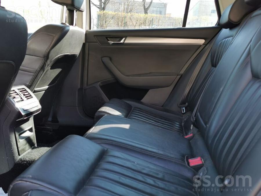 White Skoda SuperB 2017 in Vilnius, with an engine capacity of 2.00 L and mileage of 463 thousand km for 7700 €, photo 11 on AUTOMOTO.COM.LV