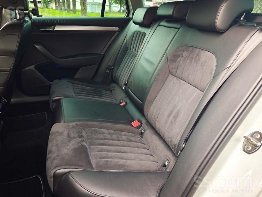 White Skoda SuperB 2017 in Riga, with an engine capacity of 2.00 L and mileage of 200 thousand km for 14000 €, photo 7 on AUTOMOTO.COM.LV