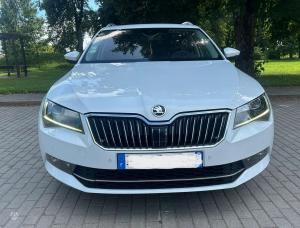 White Skoda SuperB 2017 in Taurage, with an engine capacity of 1.97 L and mileage of 268 thousand km for 12500 €, photo 4 on AUTOMOTO.COM.LV