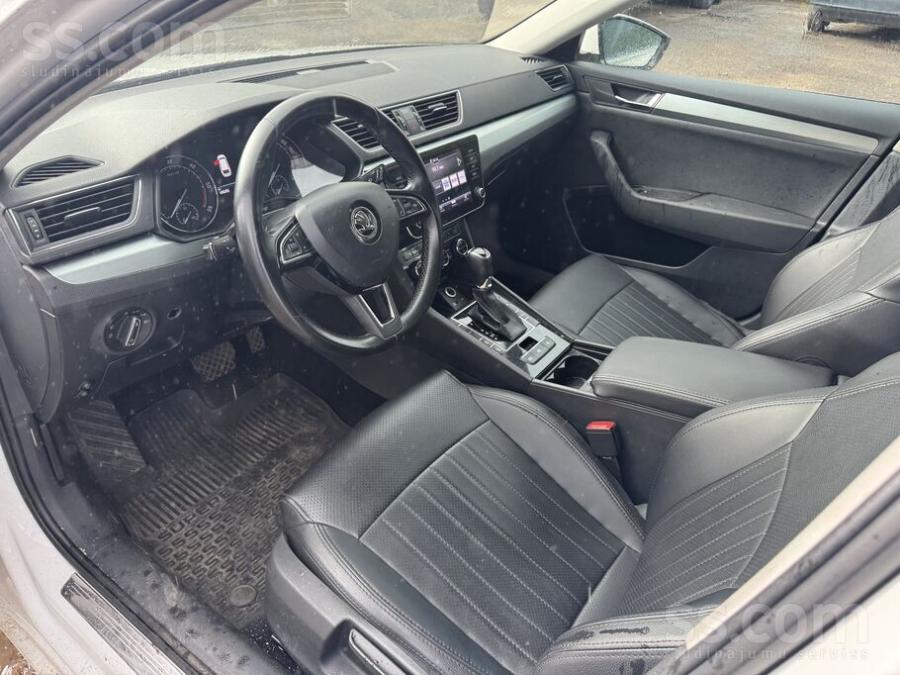 White Skoda SuperB 2017 in Riga, with an engine capacity of 2.00 L and mileage of 0 thousand km for 6500 €, photo 8 on AUTOMOTO.COM.LV