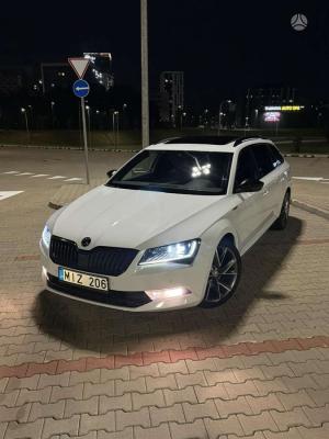 White Skoda SuperB 2017 in Vilnius, with an engine capacity of 1.97 L and mileage of 340 thousand km for 11700 €, photo  on AUTOMOTO.COM.LV