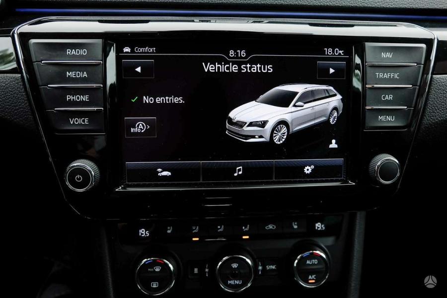 Balts Skoda SuperB 2017 Viļņa, ar dzinēja tilpumu 1.97 L un nobraukumu 170 tūkst. km par 14750 €, foto 33 vietnē AUTOMOTO.COM.LV