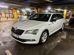 White Skoda SuperB 2018 in Vilnius, with an engine capacity of 2.00 L and mileage of 132 thousand km for 16900 €, photo  on AUTOMOTO.COM.LV
