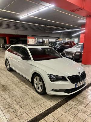 White Skoda SuperB 2018 in Vilnius, with an engine capacity of 2.00 L and mileage of 132 thousand km for 16900 €, photo 18 on AUTOMOTO.COM.LV