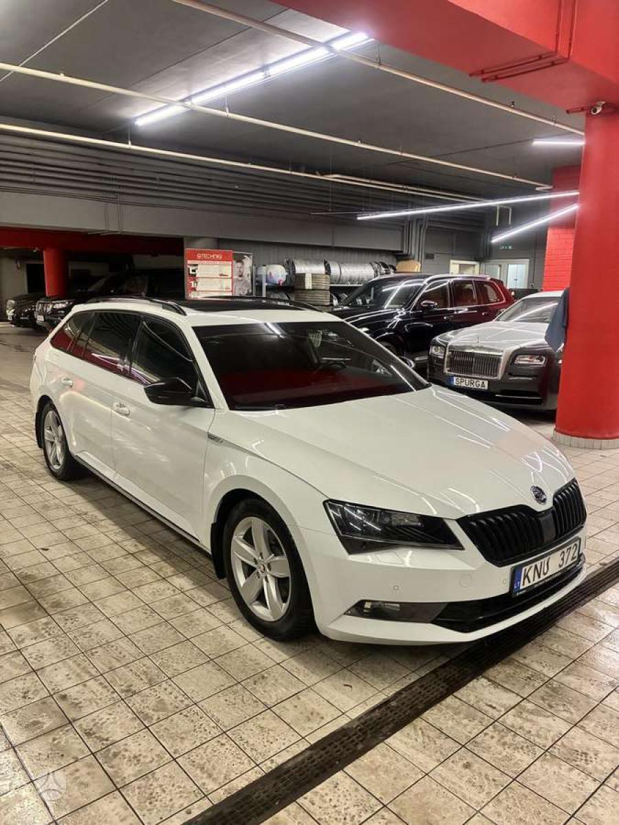 White Skoda SuperB 2018 in Vilnius, with an engine capacity of 2.00 L and mileage of 132 thousand km for 16900 €, photo 18 on AUTOMOTO.COM.LV