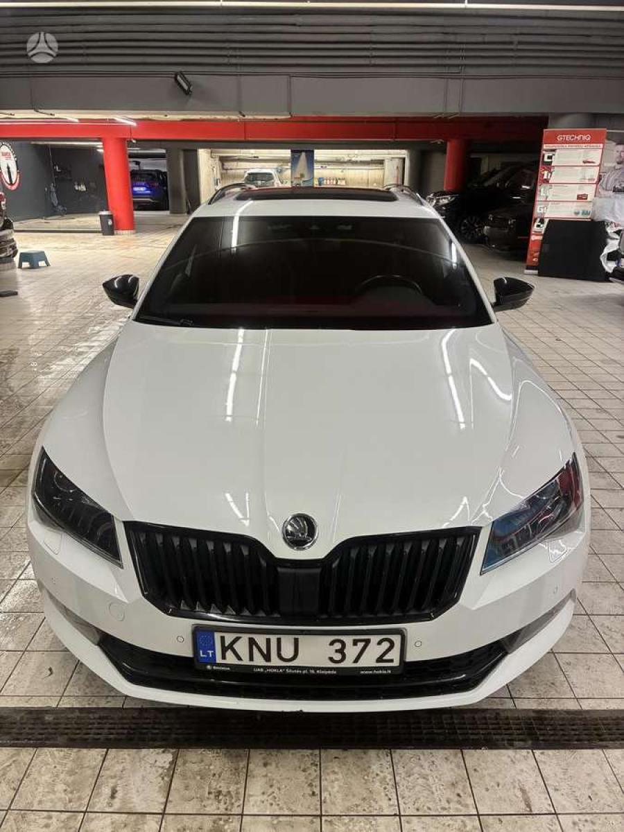 White Skoda SuperB 2018 in Vilnius, with an engine capacity of 2.00 L and mileage of 132 thousand km for 16900 €, photo 19 on AUTOMOTO.COM.LV