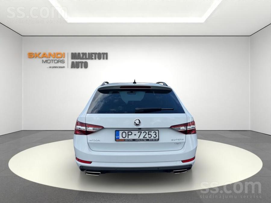 White Skoda SuperB 2018 in Riga, with an engine capacity of 2.00 L and mileage of 143 thousand km for 16990 €, photo 6 on AUTOMOTO.COM.LV