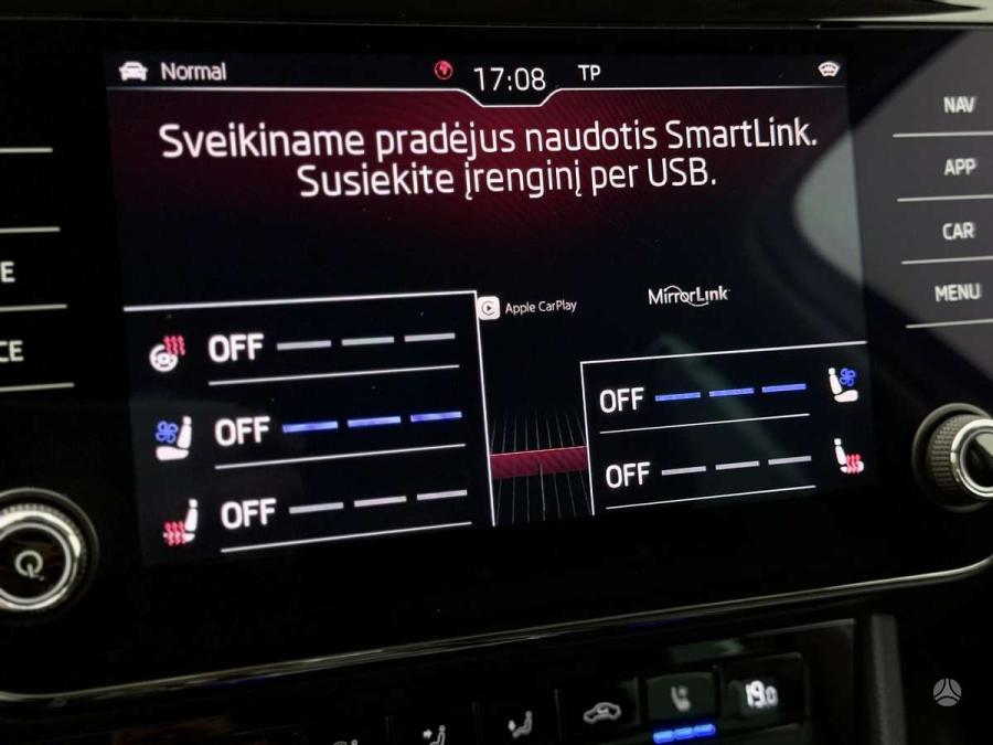 White Skoda SuperB 2018 in Vilnius, with an engine capacity of 1.97 L and mileage of 198 thousand km for 13250 €, photo 30 on AUTOMOTO.COM.LV