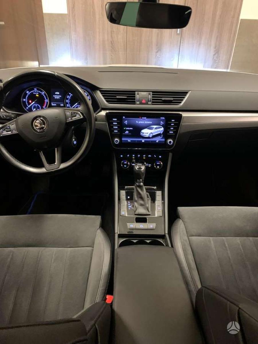 White Skoda SuperB 2019 in Kaunas, with an engine capacity of 2.00 L and mileage of 184 thousand km for 13450 €, photo 10 on AUTOMOTO.COM.LV