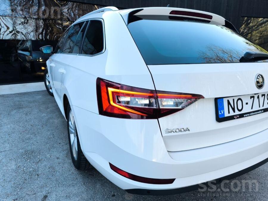 White Skoda SuperB 2019 in Cesis, with an engine capacity of 2.00 L and mileage of 179 thousand km for 15499 €, photo 19 on AUTOMOTO.COM.LV
