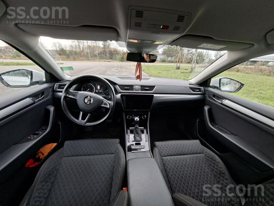 White Skoda SuperB 2019 in Daugavpils, with an engine capacity of 2.00 L and mileage of 193 thousand km for 11300 €, photo 8 on AUTOMOTO.COM.LV
