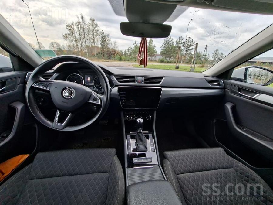 White Skoda SuperB 2019 in Daugavpils, with an engine capacity of 2.00 L and mileage of 193 thousand km for 11300 €, photo 9 on AUTOMOTO.COM.LV