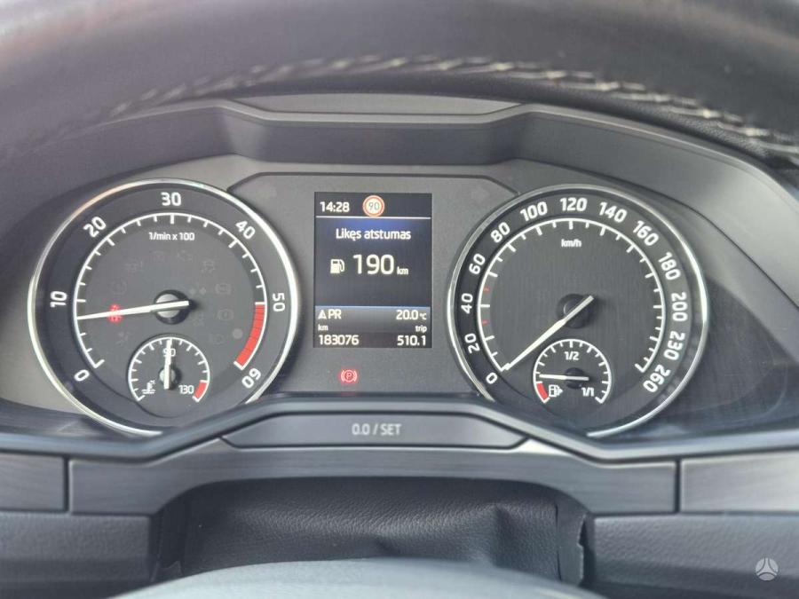 White Skoda SuperB 2019 in Vilnius, with an engine capacity of 1.97 L and mileage of 184 thousand km for 12699 €, photo 23 on AUTOMOTO.COM.LV