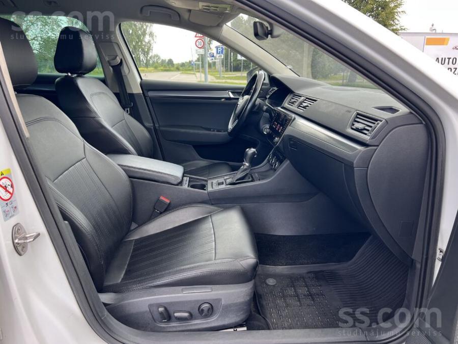 White Skoda SuperB 2019 in Limbazi, with an engine capacity of 2.00 L and mileage of 540 thousand km for 9950 €, photo 12 on AUTOMOTO.COM.LV