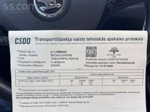 White Skoda SuperB 2019 in Limbazi, with an engine capacity of 2.00 L and mileage of 540 thousand km for 9950 €, photo 31 on AUTOMOTO.COM.LV
