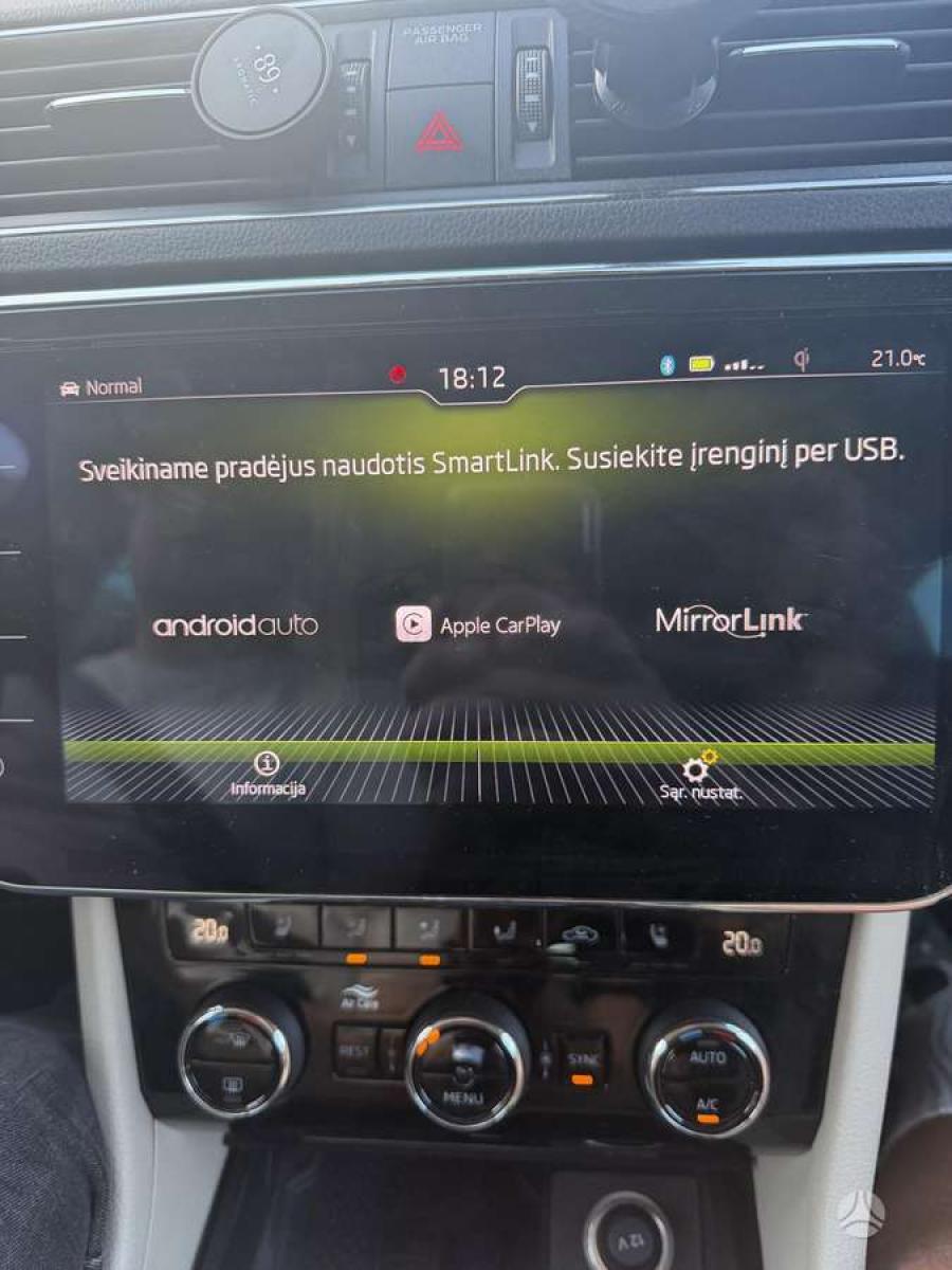 Balts Skoda SuperB 2019 Viļņa, ar dzinēja tilpumu 1.97 L un nobraukumu 214 tūkst. km par 16500 €, foto 9 vietnē AUTOMOTO.COM.LV