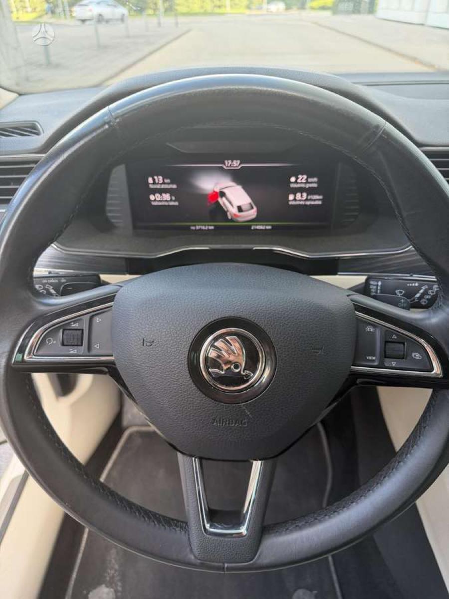 Balts Skoda SuperB 2019 Viļņa, ar dzinēja tilpumu 1.97 L un nobraukumu 214 tūkst. km par 16500 €, foto 15 vietnē AUTOMOTO.COM.LV