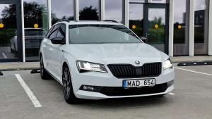 White Skoda SuperB 2019 in Vilnius, with an engine capacity of 1.97 L and mileage of 323 thousand km for 12500 €, photo 3 on AUTOMOTO.COM.LV