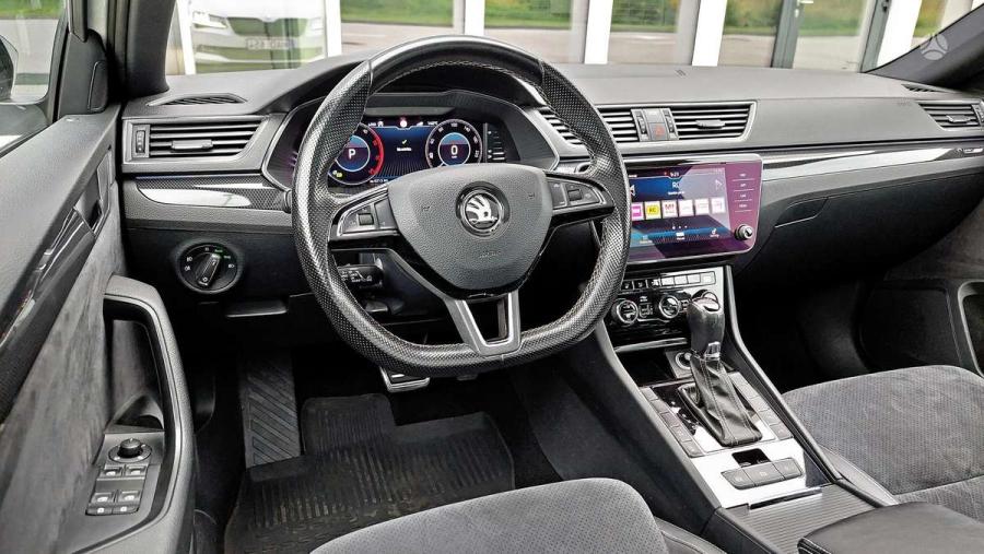 White Skoda SuperB 2019 in Vilnius, with an engine capacity of 1.97 L and mileage of 323 thousand km for 12500 €, photo 12 on AUTOMOTO.COM.LV