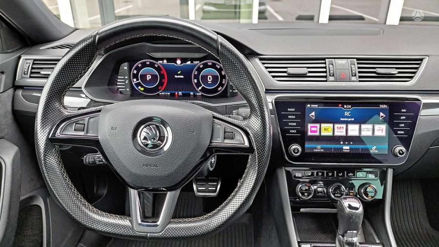 White Skoda SuperB 2019 in Vilnius, with an engine capacity of 1.97 L and mileage of 323 thousand km for 12500 €, photo 17 on AUTOMOTO.COM.LV