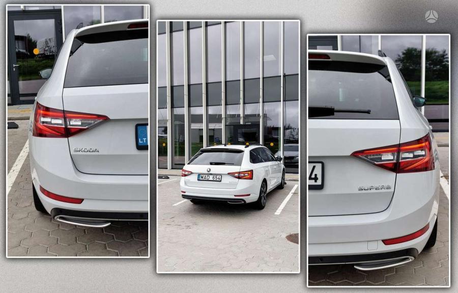 White Skoda SuperB 2019 in Vilnius, with an engine capacity of 1.97 L and mileage of 323 thousand km for 12500 €, photo 37 on AUTOMOTO.COM.LV