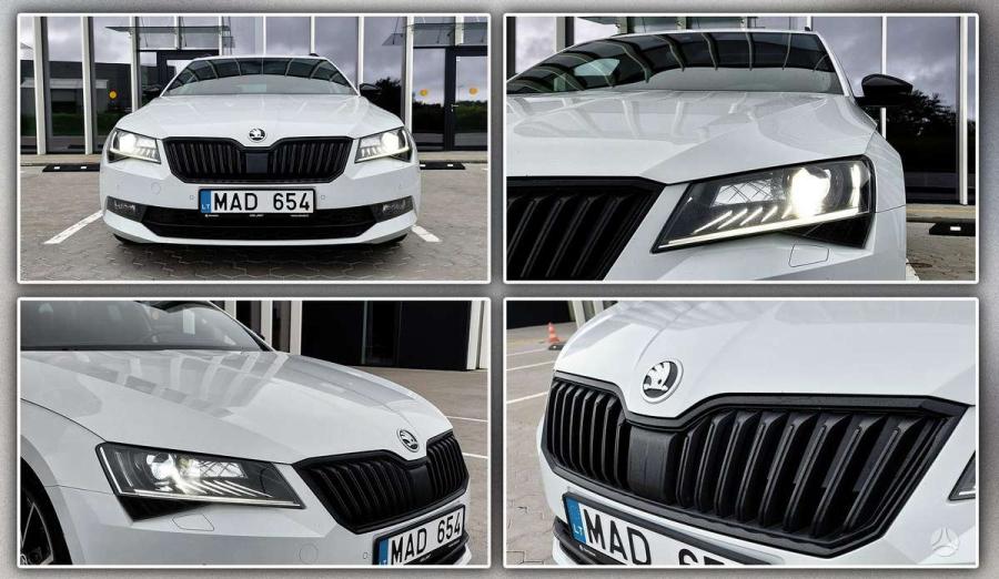 White Skoda SuperB 2019 in Vilnius, with an engine capacity of 1.97 L and mileage of 323 thousand km for 12500 €, photo 38 on AUTOMOTO.COM.LV