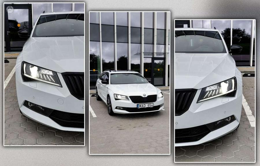 White Skoda SuperB 2019 in Vilnius, with an engine capacity of 1.97 L and mileage of 323 thousand km for 12500 €, photo 39 on AUTOMOTO.COM.LV