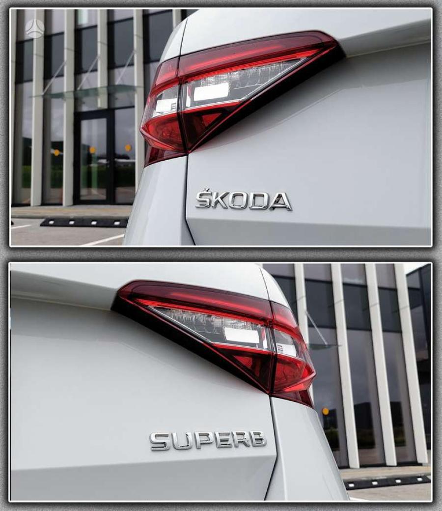 White Skoda SuperB 2019 in Vilnius, with an engine capacity of 1.97 L and mileage of 323 thousand km for 12500 €, photo 40 on AUTOMOTO.COM.LV