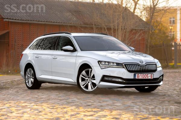 White Skoda SuperB 2020 in Jelgava, with an engine capacity of 1.40 L and mileage of 123 thousand km for 19500 €, photo 1 on AUTOMOTO.COM.LV