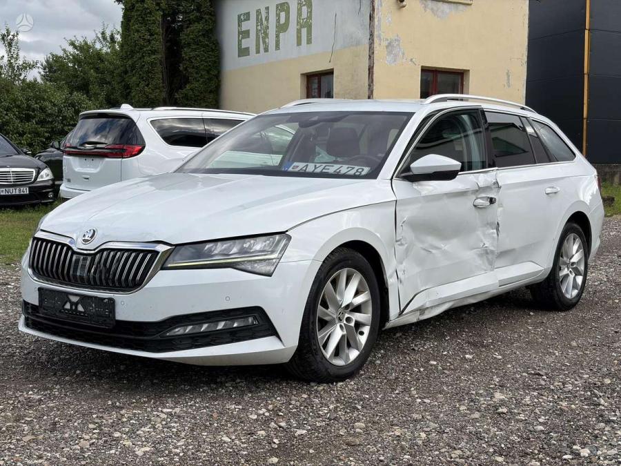 White Skoda SuperB 2020 in Ukmerge, with an engine capacity of 1.97 L and mileage of 397 thousand km for 5600 €, photo 5 on AUTOMOTO.COM.LV