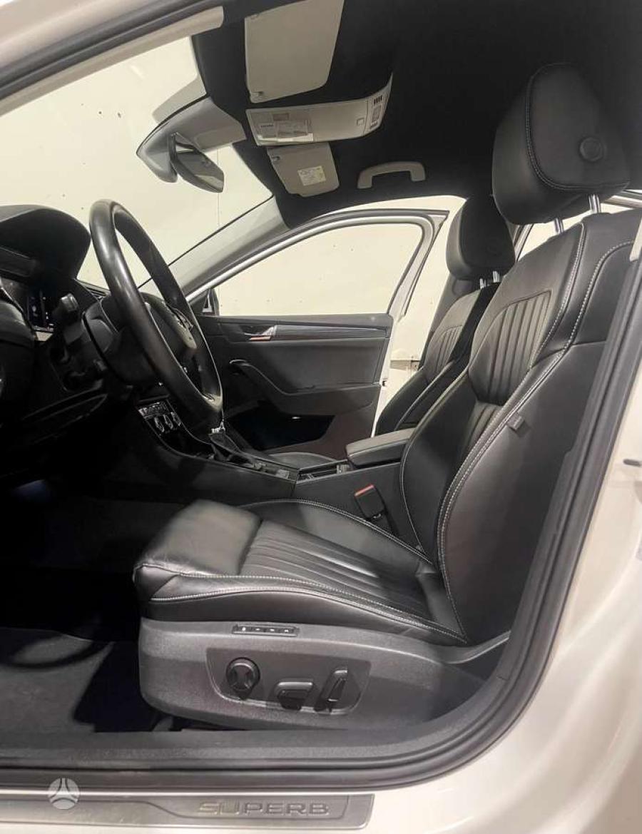 White Skoda SuperB 2020 in Klaipeda, with an engine capacity of 1.40 L and mileage of 259 thousand km for 14999 €, photo 17 on AUTOMOTO.COM.LV