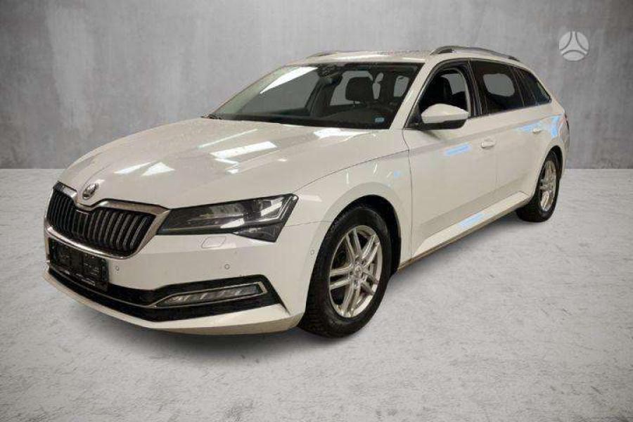 White Skoda SuperB 2021 in Vilnius, with an engine capacity of 1.97 L and mileage of 279 thousand km for 15990 €, photo 2 on AUTOMOTO.COM.LV