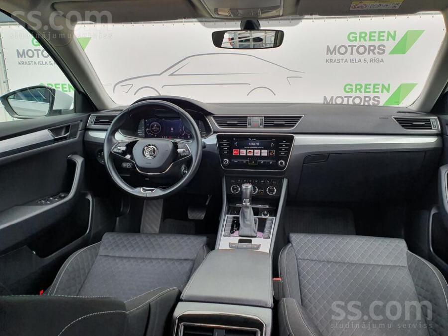 White Skoda SuperB 2021 in Riga, with an engine capacity of 2.00 L and mileage of 180 thousand km for 18500 €, photo 8 on AUTOMOTO.COM.LV