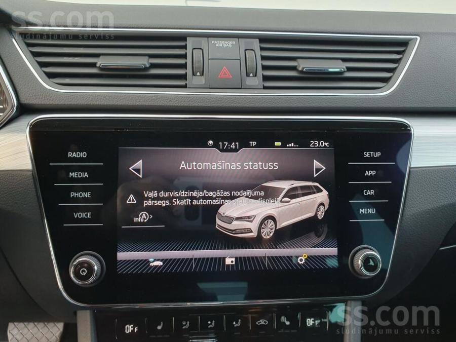 White Skoda SuperB 2021 in Riga, with an engine capacity of 2.00 L and mileage of 180 thousand km for 18500 €, photo 24 on AUTOMOTO.COM.LV