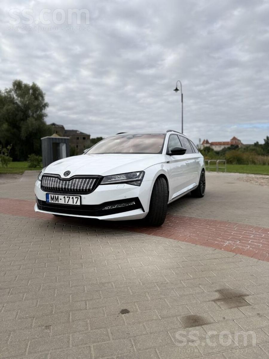 White Skoda SuperB 2021 in Bauska, with an engine capacity of 1.40 L and mileage of 153 thousand km for 21900 €, photo 3 on AUTOMOTO.COM.LV